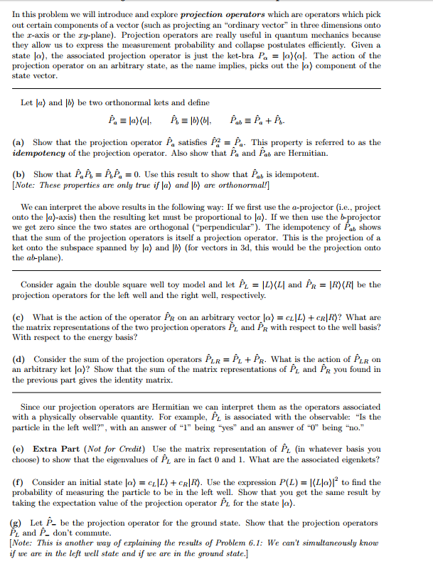Solved In this problem we will introduce and explore | Chegg.com