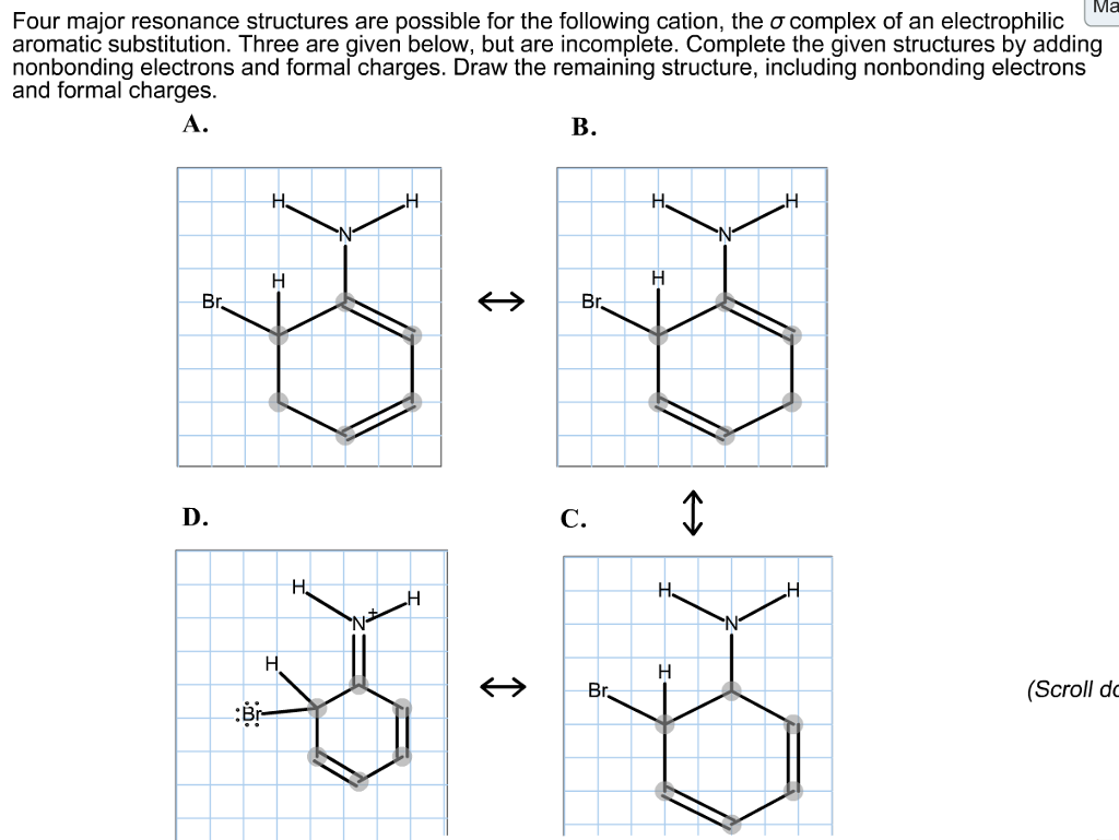 Solved Ma Four major resonance structures are possible tor | Chegg.com