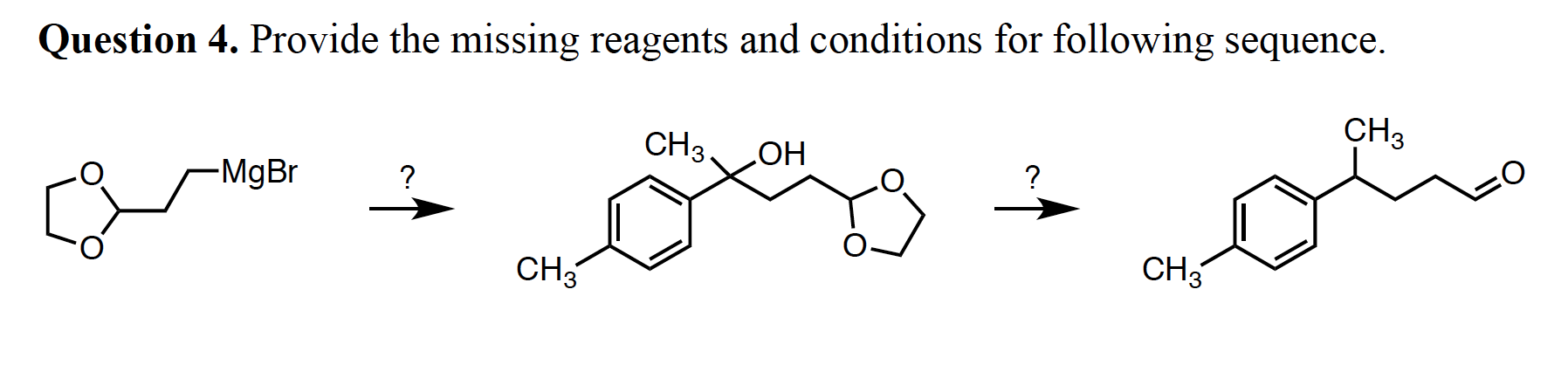 Solved Provide the missing reagents and conditions for | Chegg.com