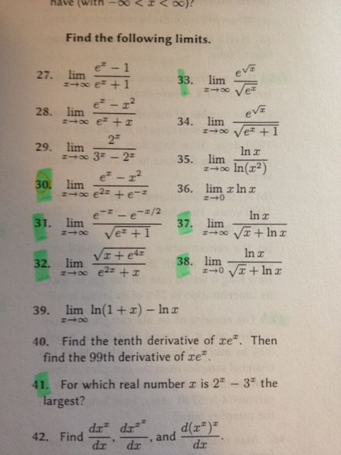 Solved Find the following limits. | Chegg.com
