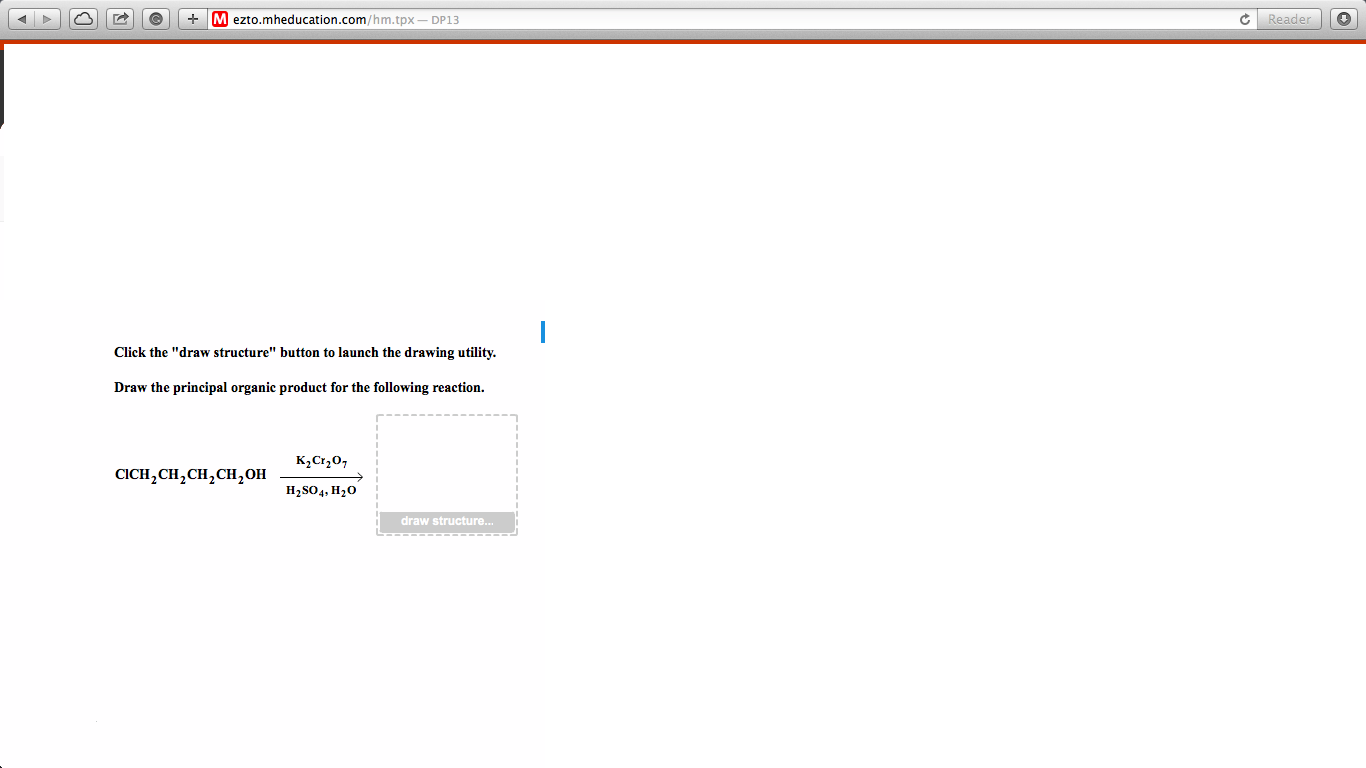 Solved Click the "draw structure" button to launch the | Chegg.com
