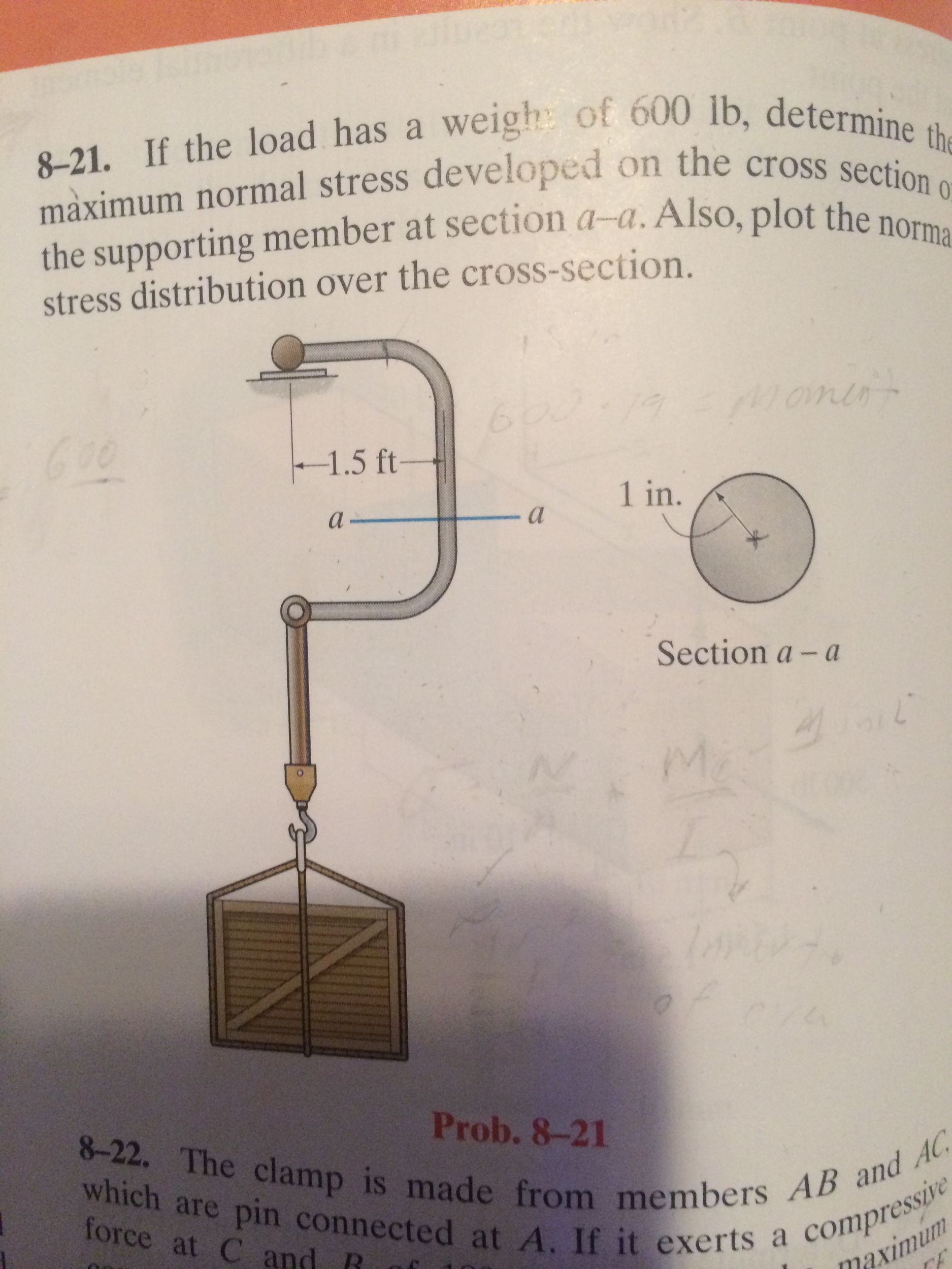 If the load has a weight 600 lb, determine the | Chegg.com