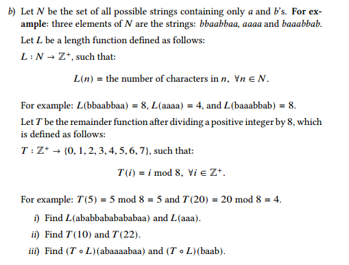 Solved Let N be the set of all possible strings containing | Chegg.com