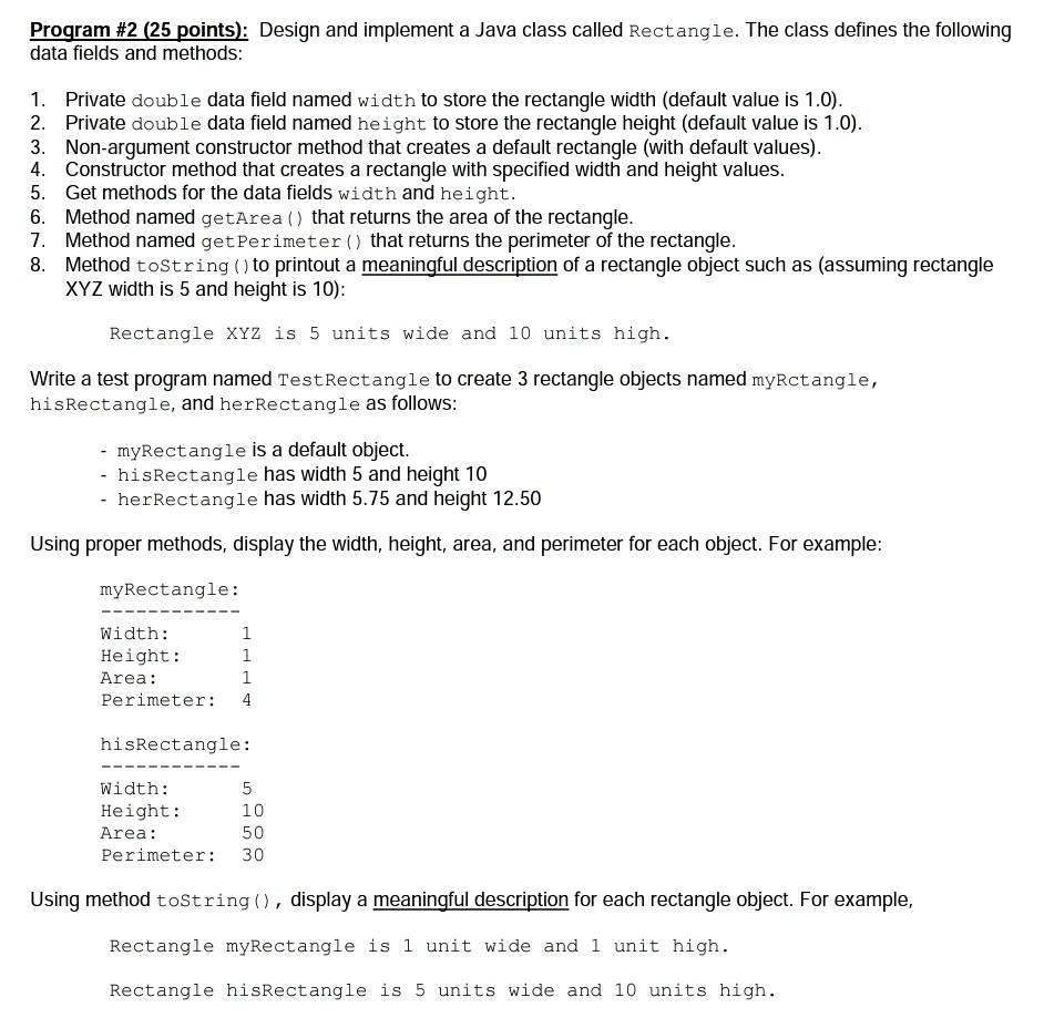 Solved Program225 Points Design And Implement A Java 