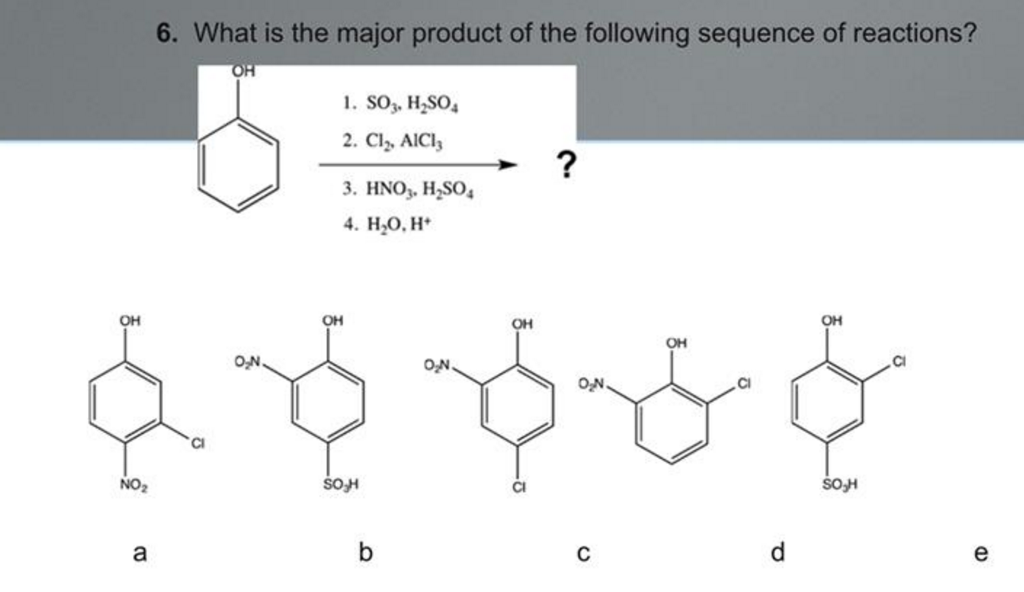 Solved What is the major product of the following sequence | Chegg.com