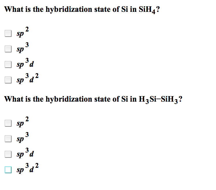 What Is the Hybridization State of Si in H3si Sih3 - TroygroPeters