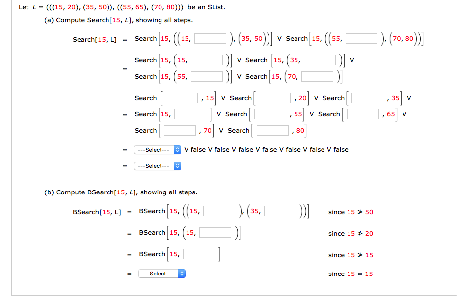 Solved Let L = (((15, 20), (35, 50), ((55, 65), (70, 80))) | Chegg.com