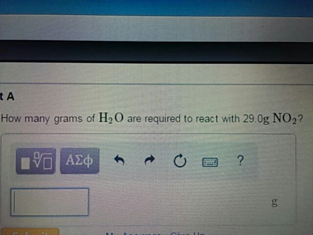 Solved How many grams of H2O are required to react with | Chegg.com