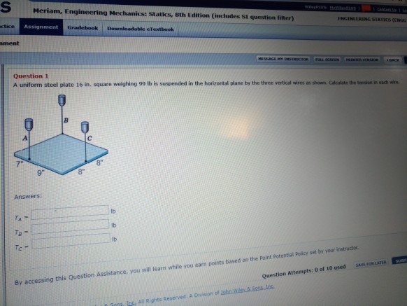 Solved Meriam, Engineering Mechanics: Statics, 8th Edition | Chegg.com