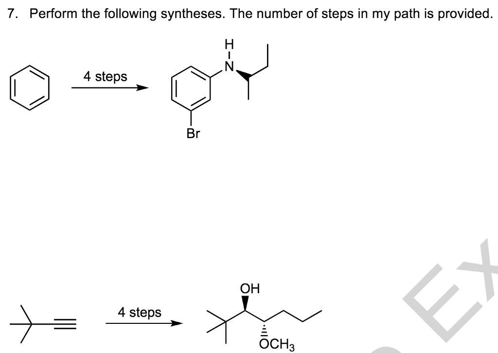 Solved Perform the following syntheses. The number of steps | Chegg.com Solved Perform the following syntheses. The number of steps | Chegg.com