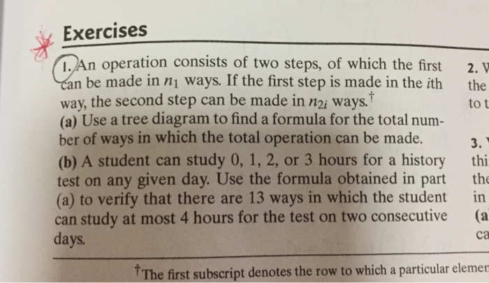 Solved An operation consists of two steps, of which the | Chegg.com