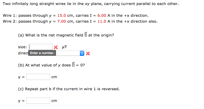 Solved Two infinitely long straight wires lie in the xy | Chegg.com