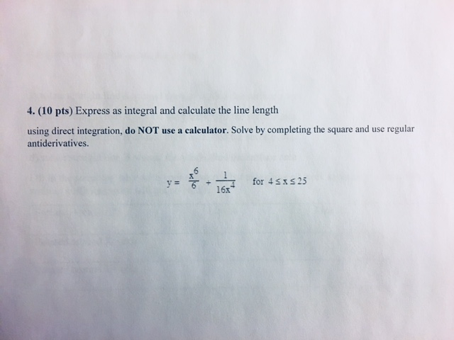 Solved 4. (10 pts) Express as integral and calculate the | Chegg.com Solved 4. (10 pts) Express as integral and calculate the | Chegg.com