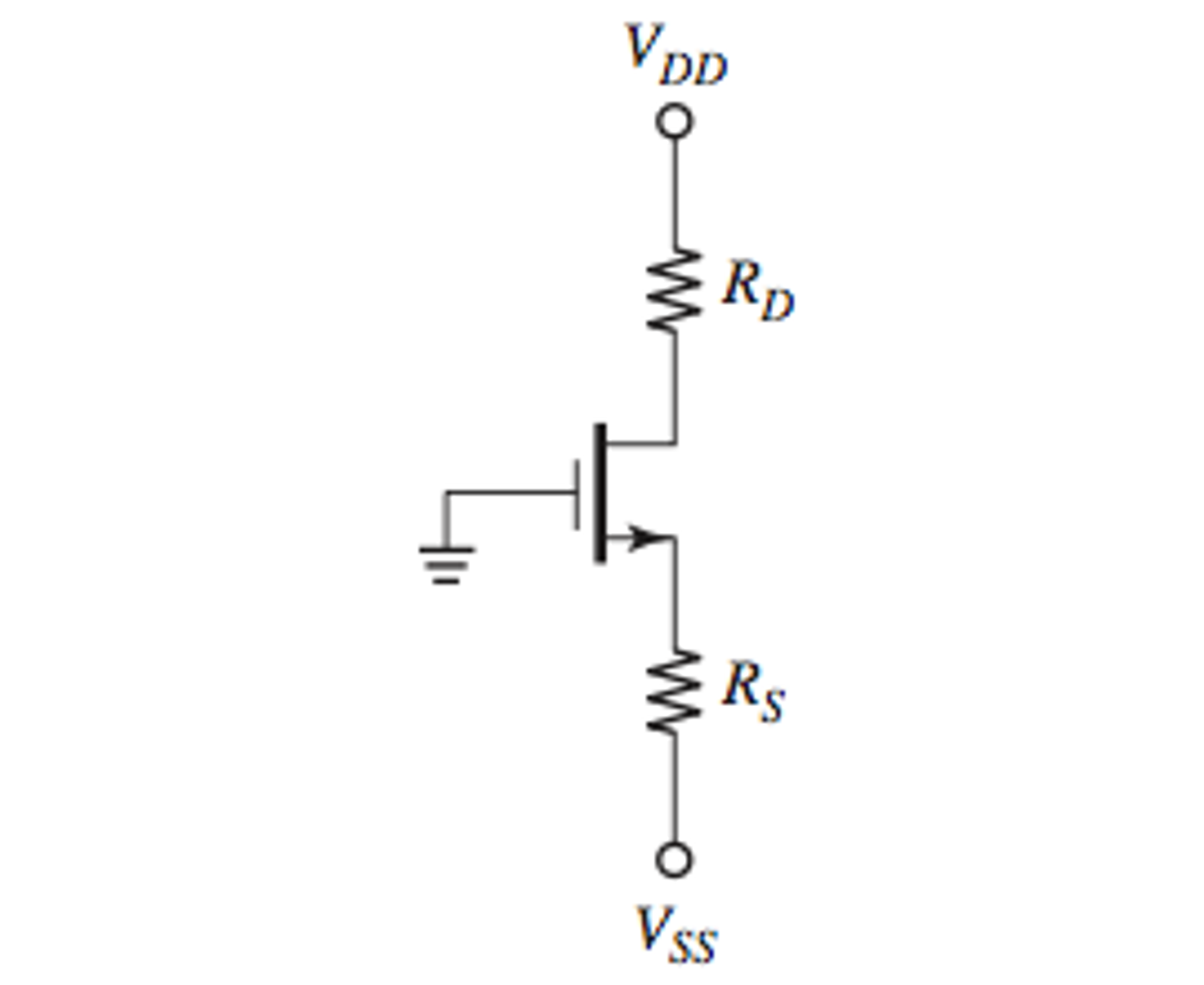 Solved In the circuit let VDD = -Vss = 6 V, RD=36 k Ohm, and | Chegg.com