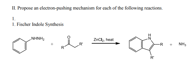 Solved II. Propose an electron-pushing mechanism for each of | Chegg.com