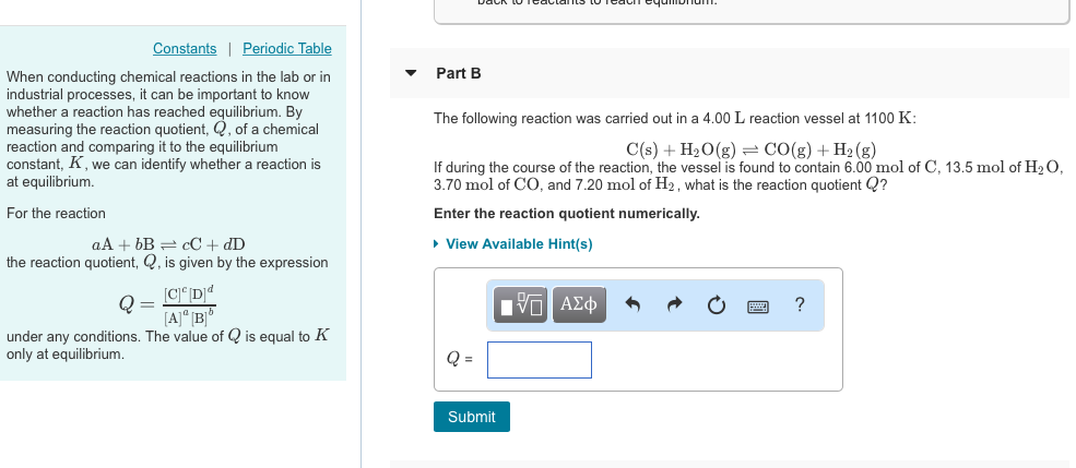 Solved Constants | Periodic Table Part B When conducting | Chegg.com
