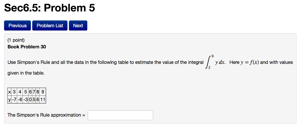 Solved Use Simpson's Rule and all the data in the following | Chegg.com
