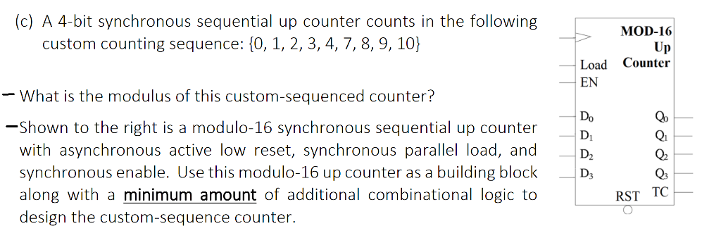 Solved C A 4 Bit Synchronous Sequential Up Counter Counts 