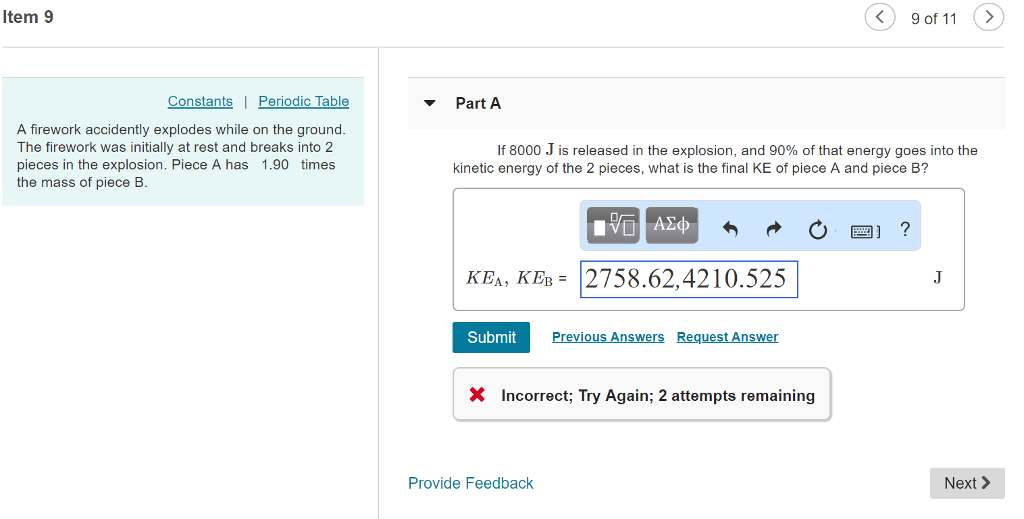Solved A firework accidently explodes while on the ground. | Chegg.com