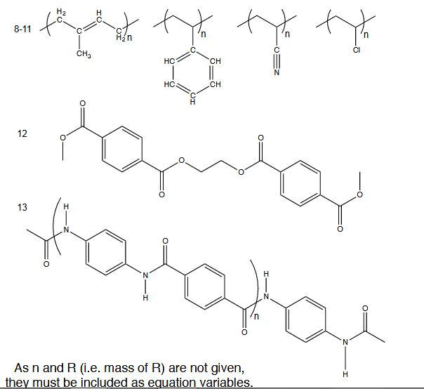 Solved Calculate the Molar Mass of these Basic Polymer | Chegg.com