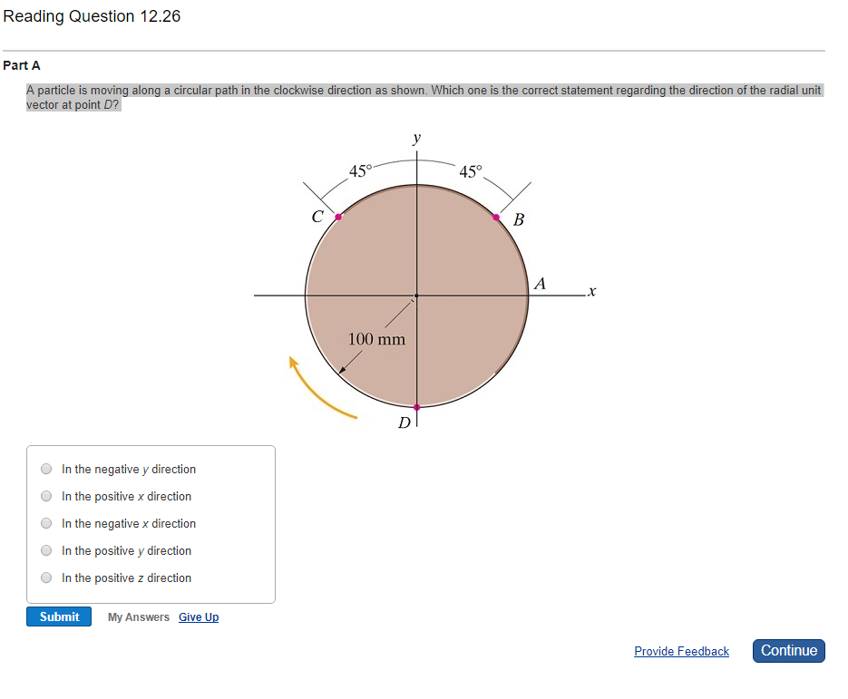Solved A particle is moving along a circular path in the | Chegg.com