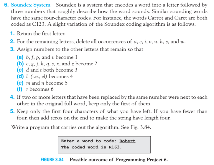 Solved Soundex Is A System That Encodes A Word Into A Letter 