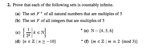 Solved Prove that each of the following sets is countable | Chegg.com