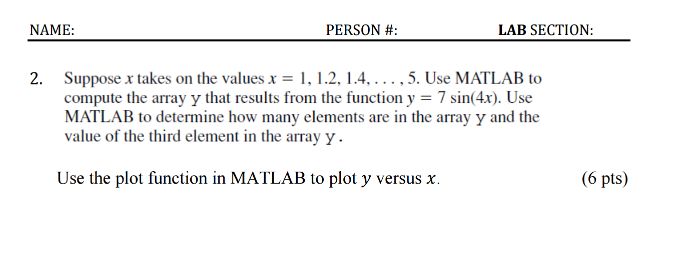 Solved I Am Confused How To Plot It In Matlab To Show The