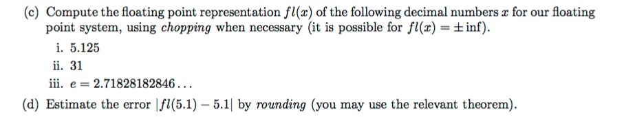 Solved Could someone show me how they do part (d)? I don't | Chegg.com