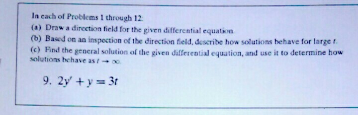 Solved In each of Problems 1 through 12: (a) Draw a | Chegg.com