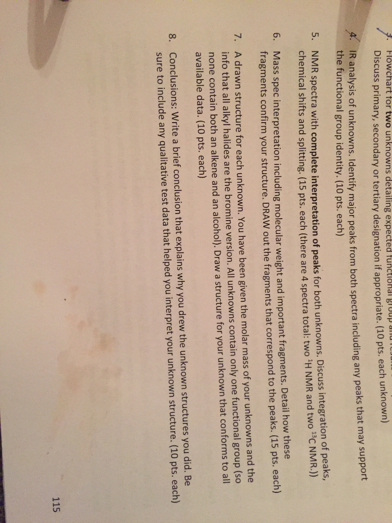 Solved . Flowchart for two unknowns detailing expected | Chegg.com