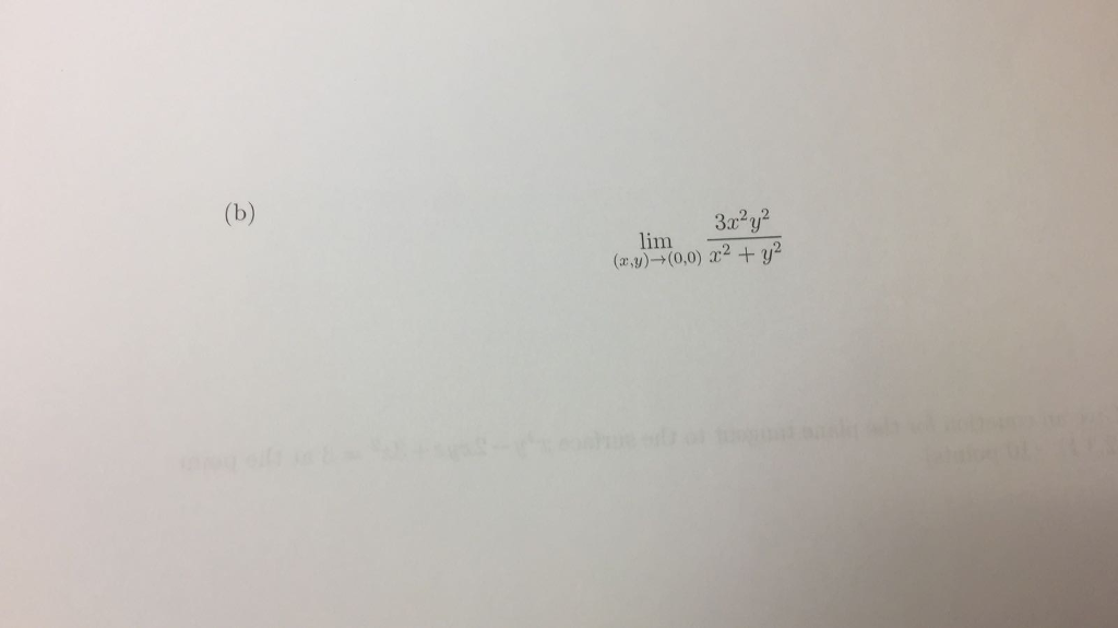 Solved find the following limits or show that it does not | Chegg.com