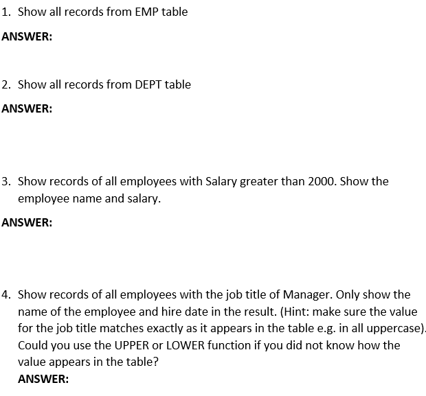 Solved Hello I Am Taking An Intro To Database Management 0840