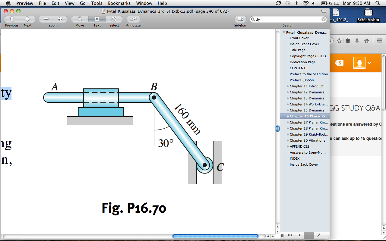 Solved Rod AB of the mechanism is sliding to the right with | Chegg.com