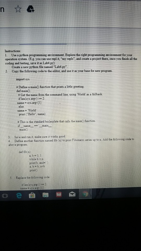 Solved 1. Use a python programming environment. Explore the | Chegg.com