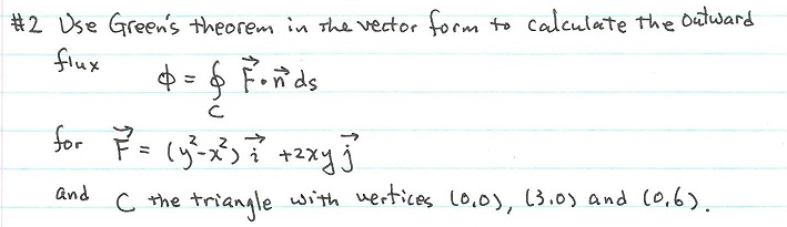 Solved Use Green's theorem in the vector form to calculate | Chegg.com