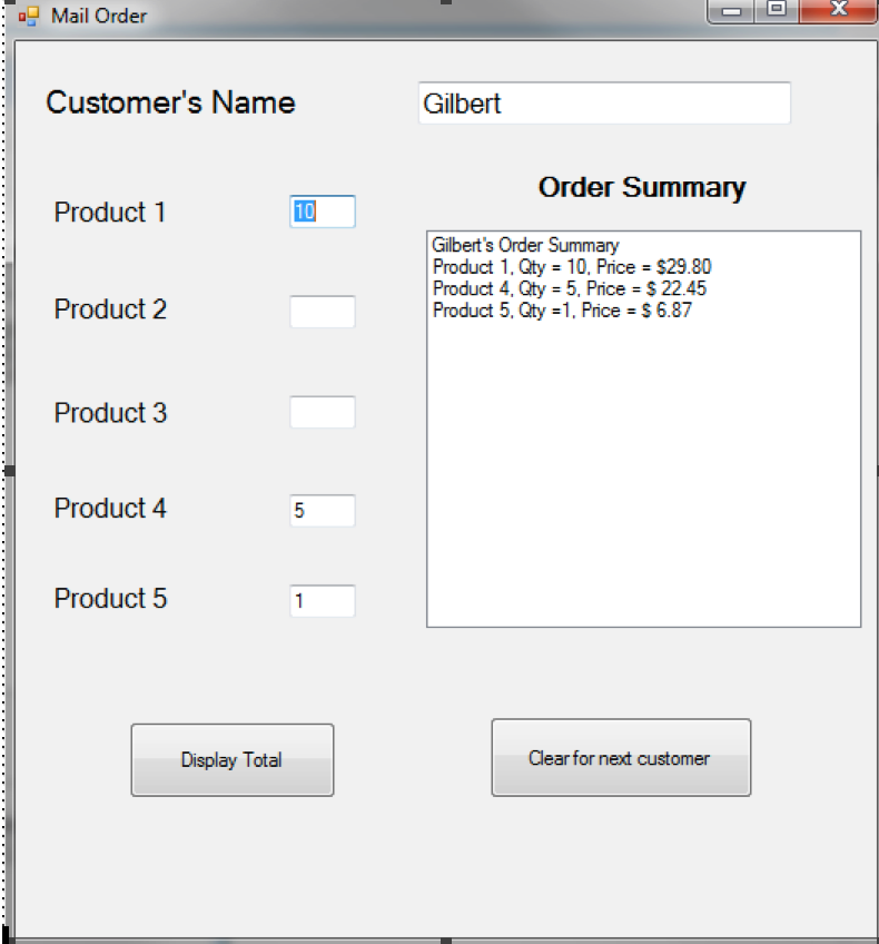 Solved A mail-order house sells five products whose retail | Chegg.com