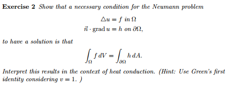 Solved Exercise 5 Show that the Neumann problem on the unit | Chegg.com