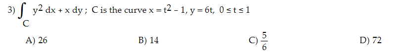 Integral_C y^2 dx + X dy: C is the curve x = t^2 - 1, | Chegg.com