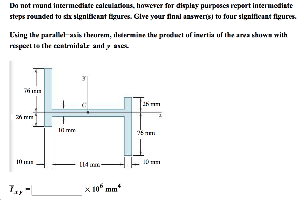 Solved Using the parallel-axis theorem, determine the | Chegg.com