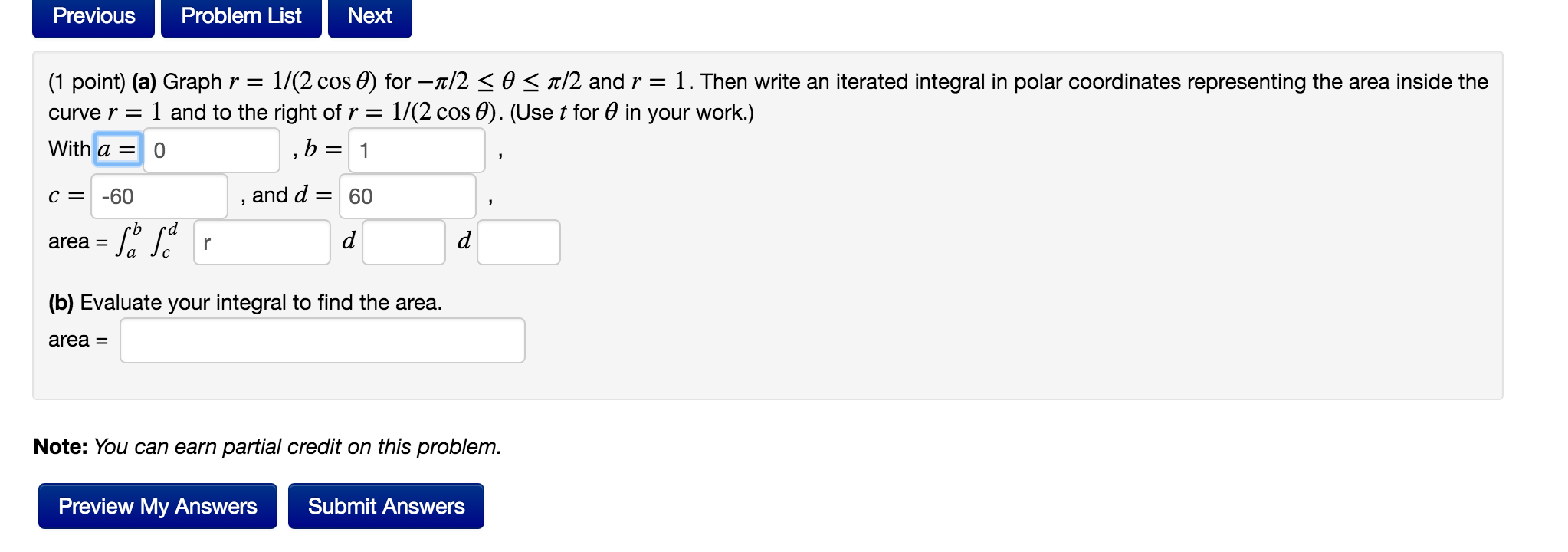 Solved Graph r = 1/(2 cos theta) for -pi/2 lessthanorequalto | Chegg.com