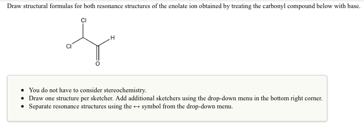 Solved Draw structural formulas for both resonance | Chegg.com