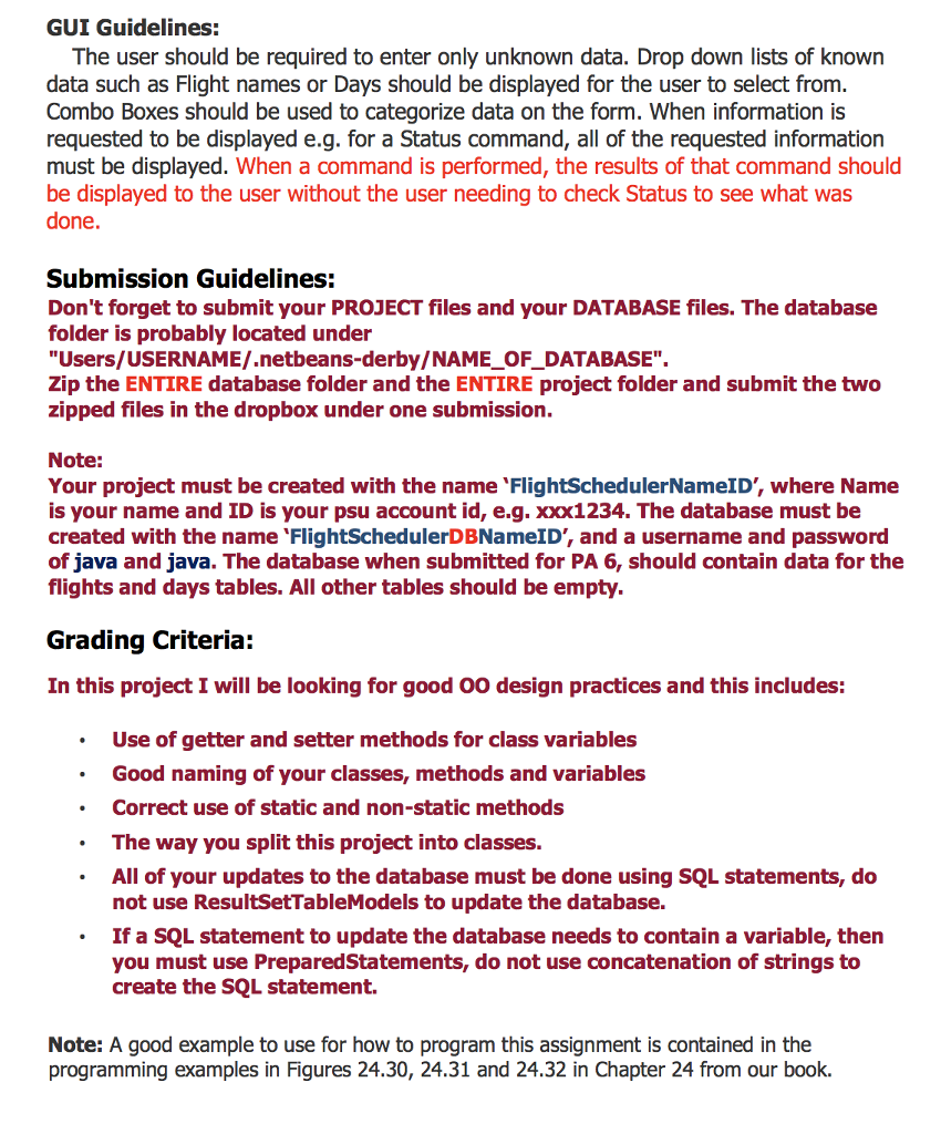 Flight Scheduler Initial Phase Programming Assignment | Chegg.com