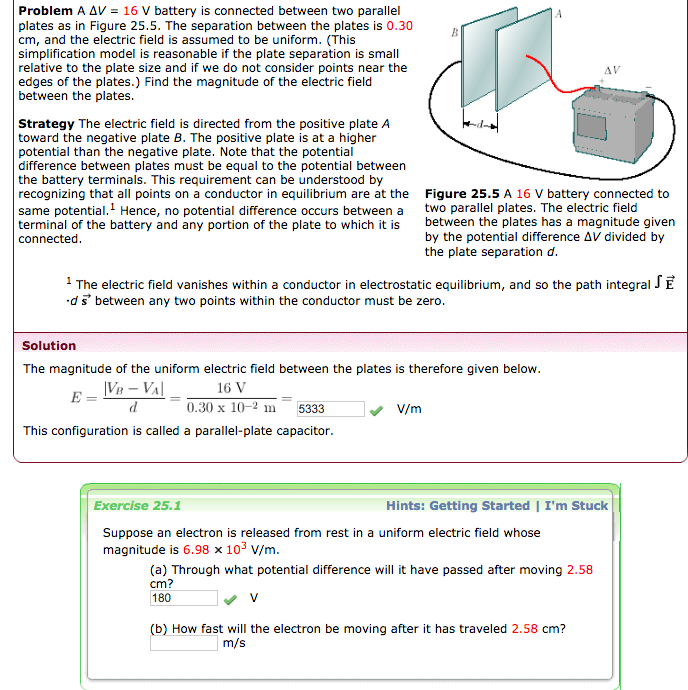 Solved A Delta V = 16 V battery is connected between two | Chegg.com