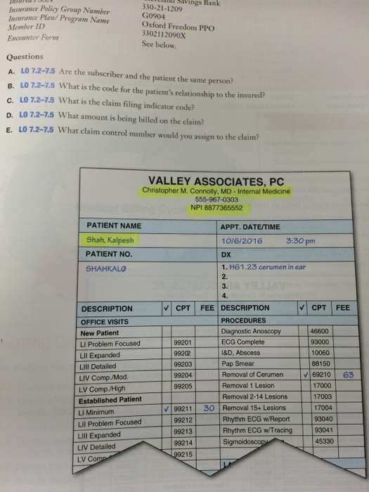 Solved Are the subscriber and the patient the same person? | Chegg.com