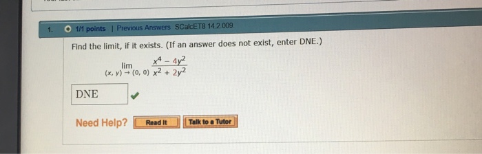 Solved I know the limit DNE but im unsure how to write this | Chegg.com