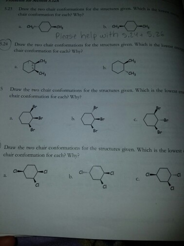 Solved Draw the two chair conformation for the structures | Chegg.com Solved Draw the two chair conformation for the structures | Chegg.com