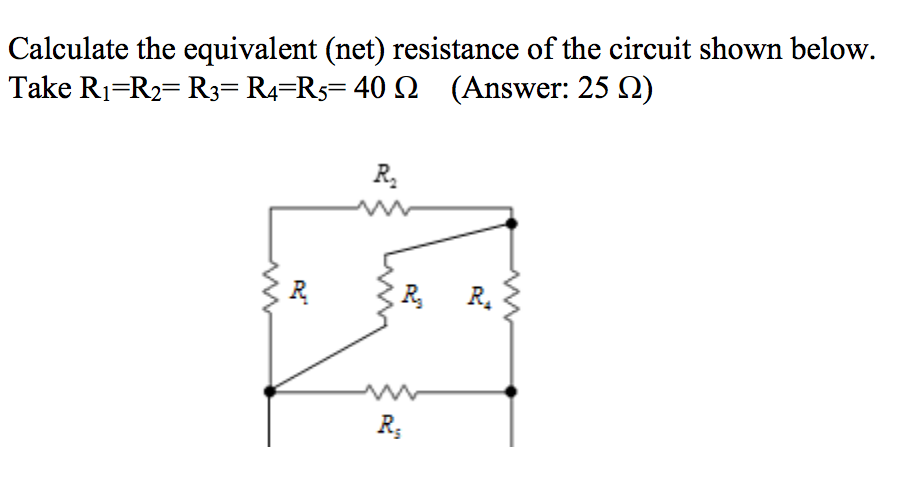 Solved Calculate the equivalent (net) resistance of the | Chegg.com
