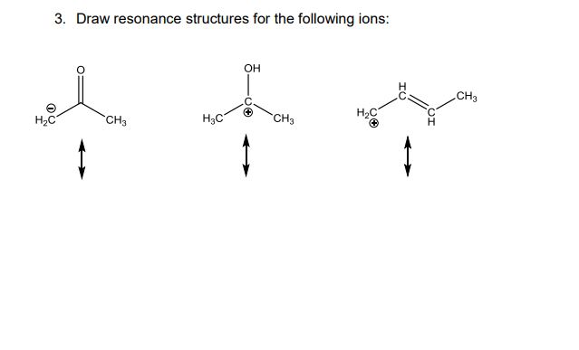 Solved Draw resonance structures for the following ions: | Chegg.com