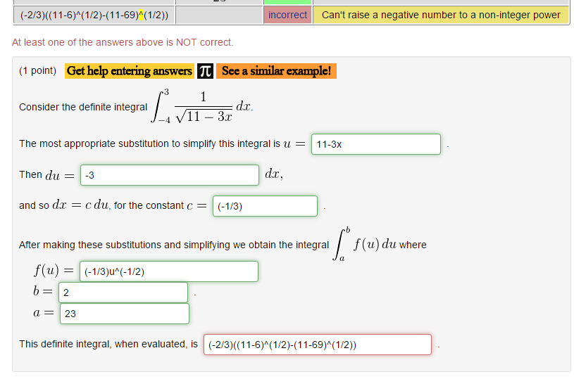 Solved Consider the definite integral integral_-4^3 1 / | Chegg.com